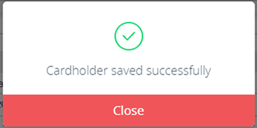 Add Cardholder Wizard