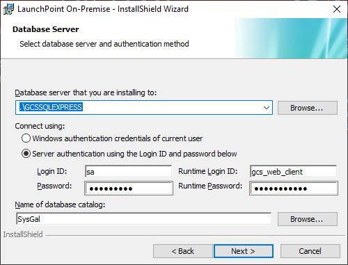 Installing LaunchPoint for On-Premises Solution
